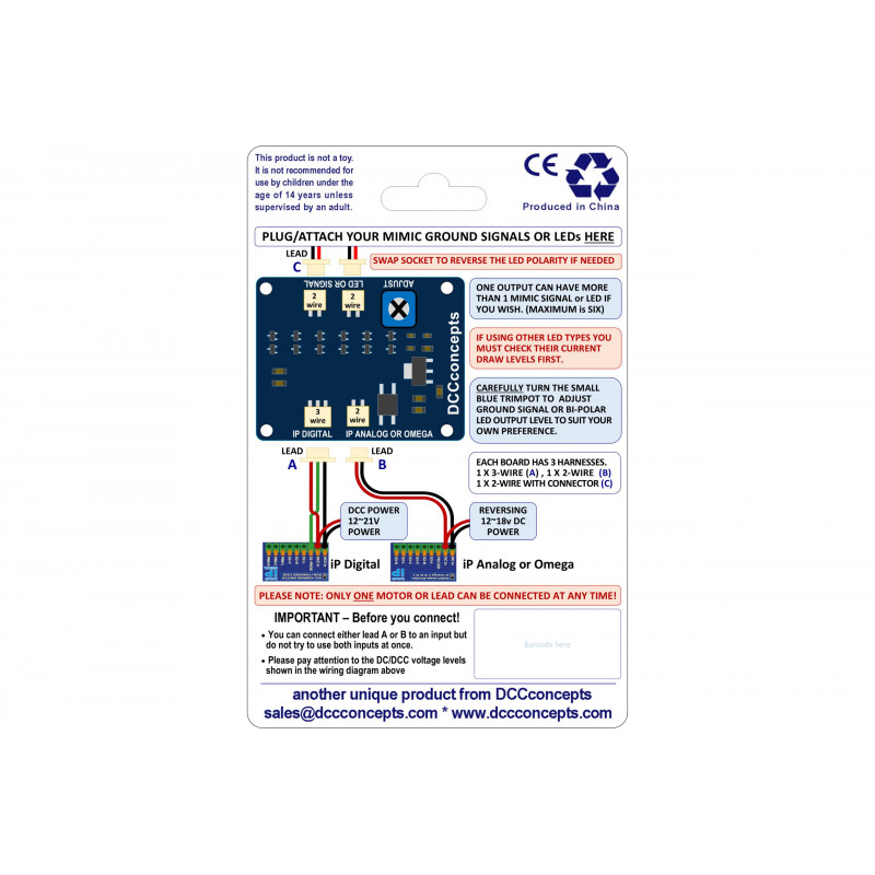 DCC Concepts Ground Signal Interface Board (Triple Pack)